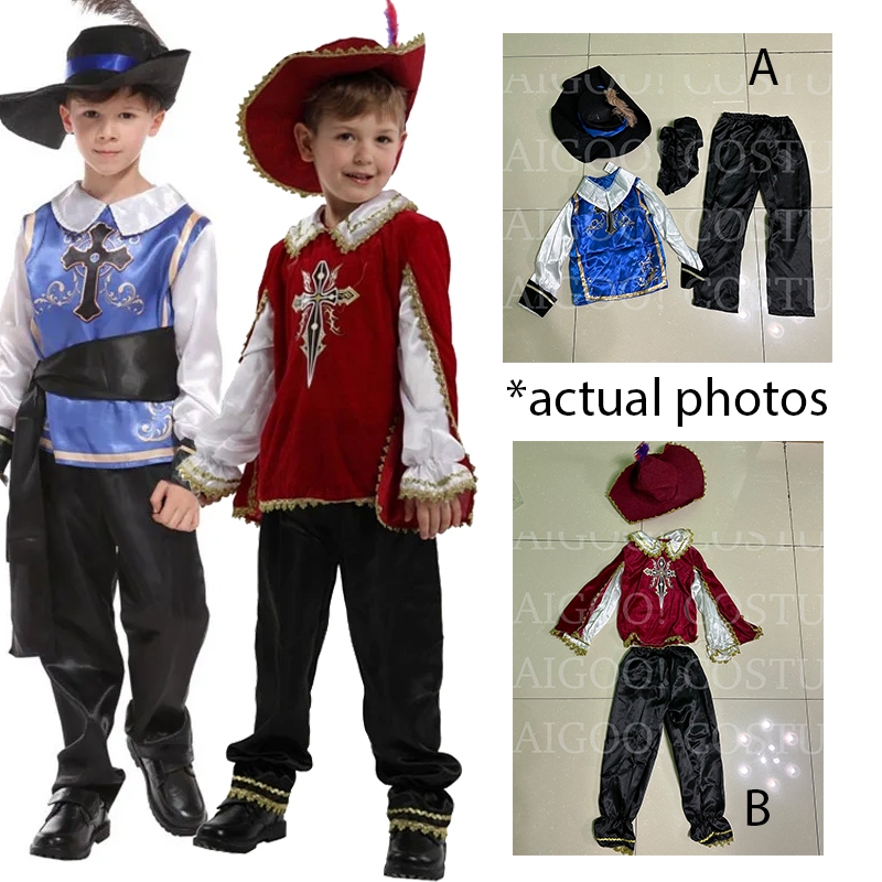 Three Musketeers Book Character Costume for Kids European United ...