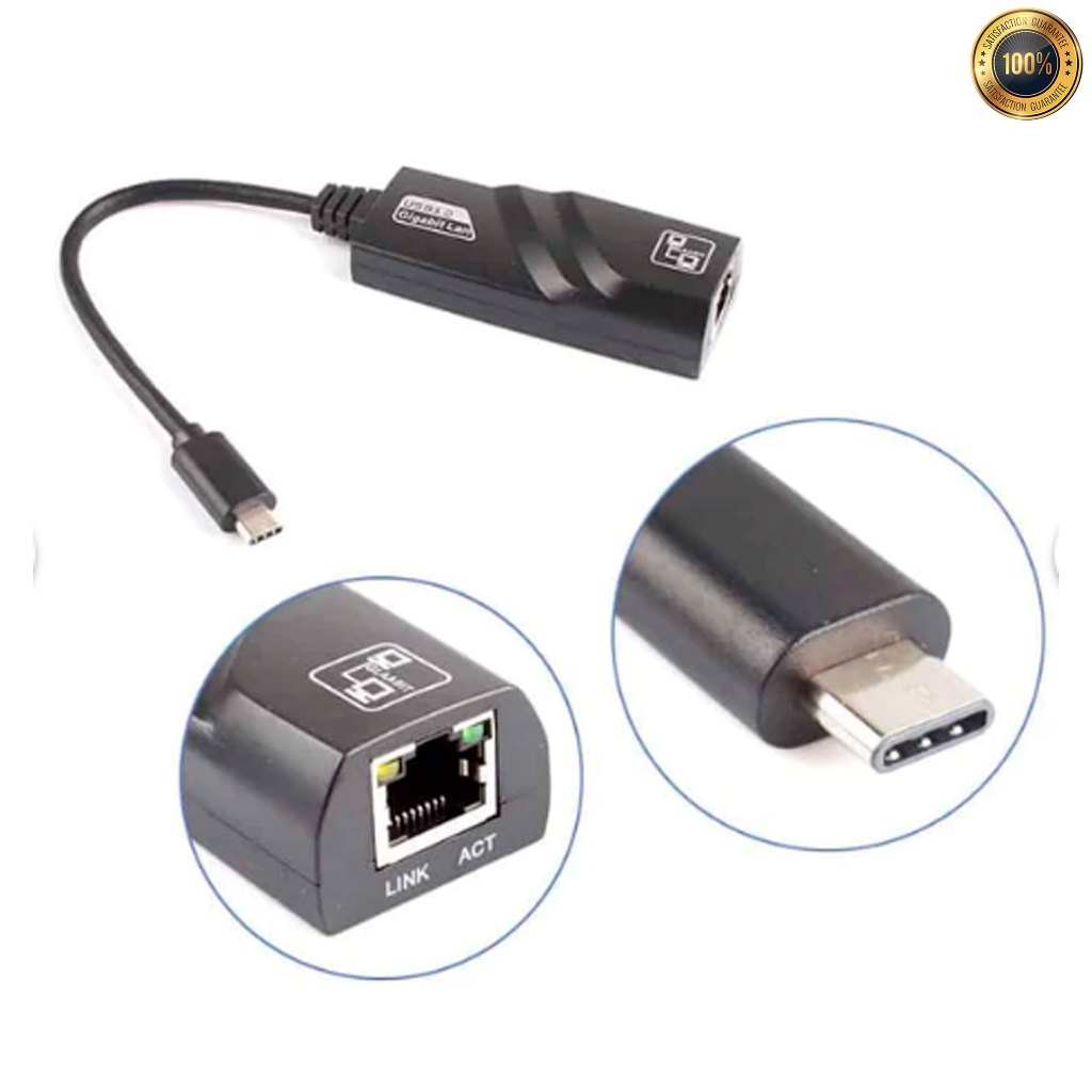 Techno USB 3.0 TYPE-C PORT TO RJ45 ETHERNET LAN CABLE ADAPTER | Shopee ...
