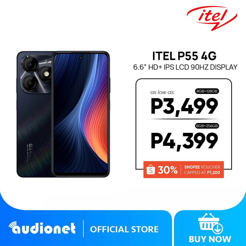 Itel P55 4G Smartphone | 8GB+128GB/256GB | Unisoc T606 | 6.6” IPS LCD ...