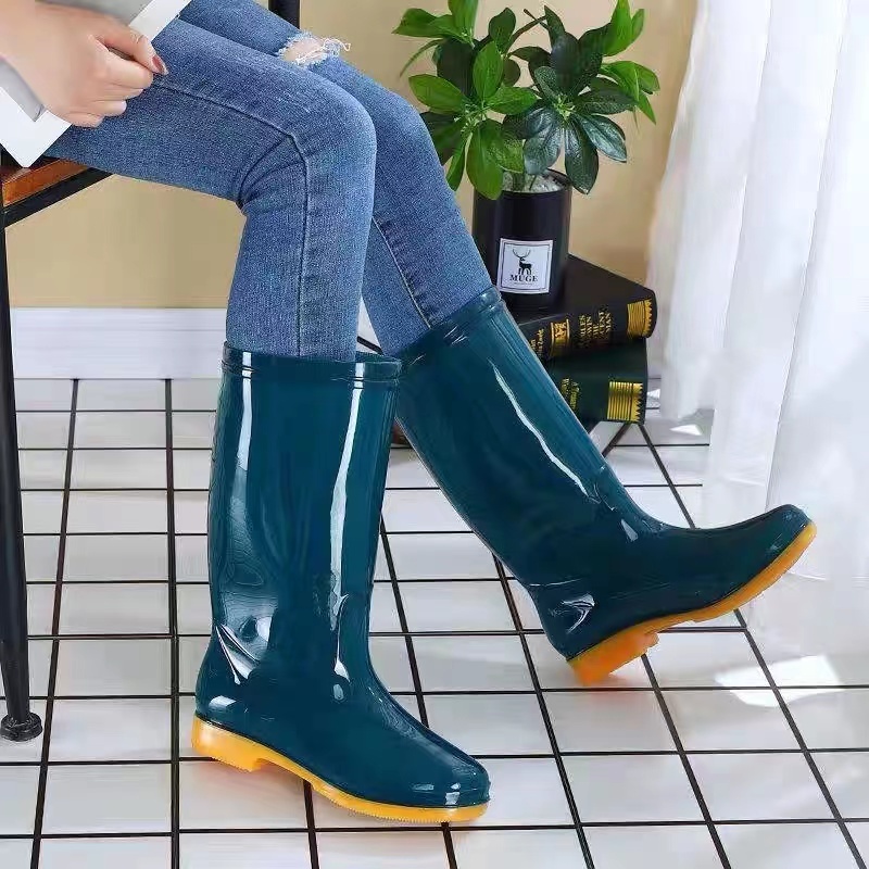 MED Cut Rain Boots (Bota) For Ladies Rain shoes women's high rain boots ...