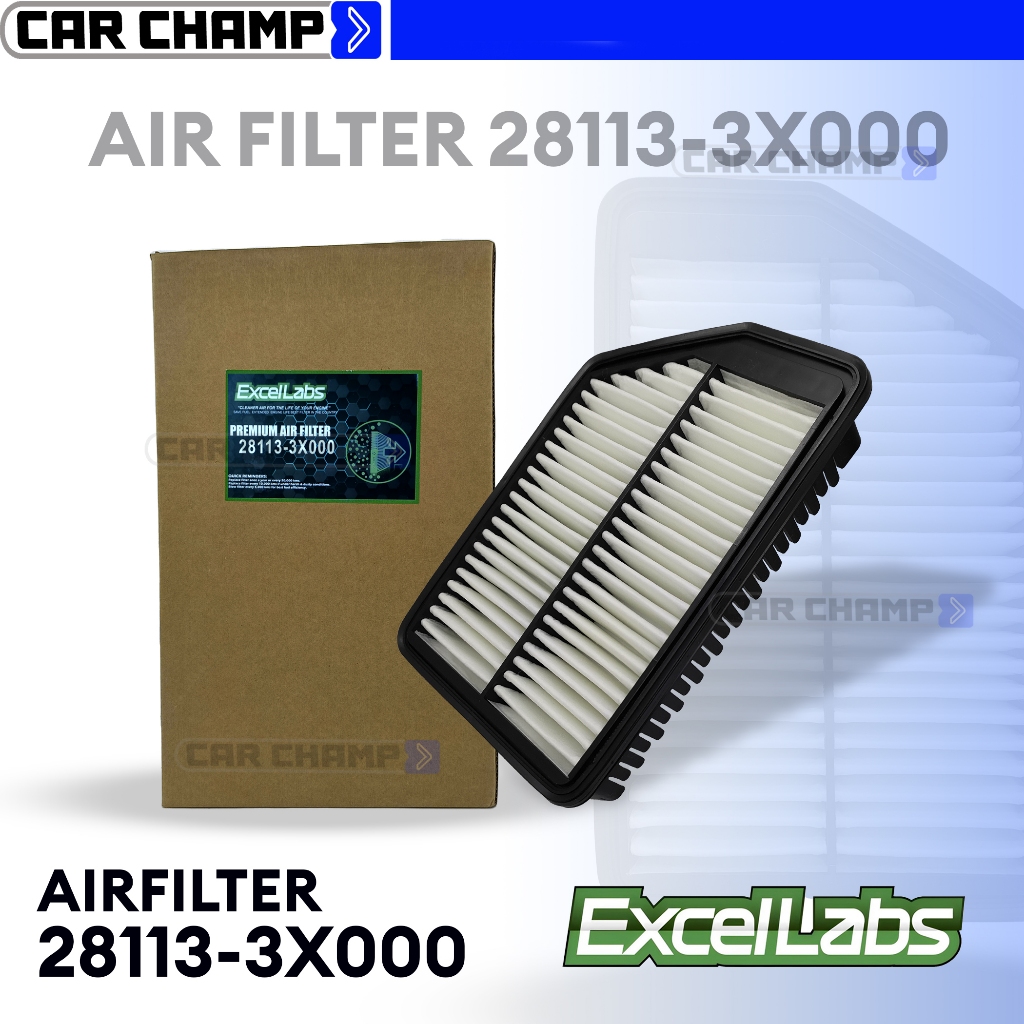 EXCELLABS AIR FILTER For Elantra ( 28113-3X000 Engine Parts ) 4x4b ...