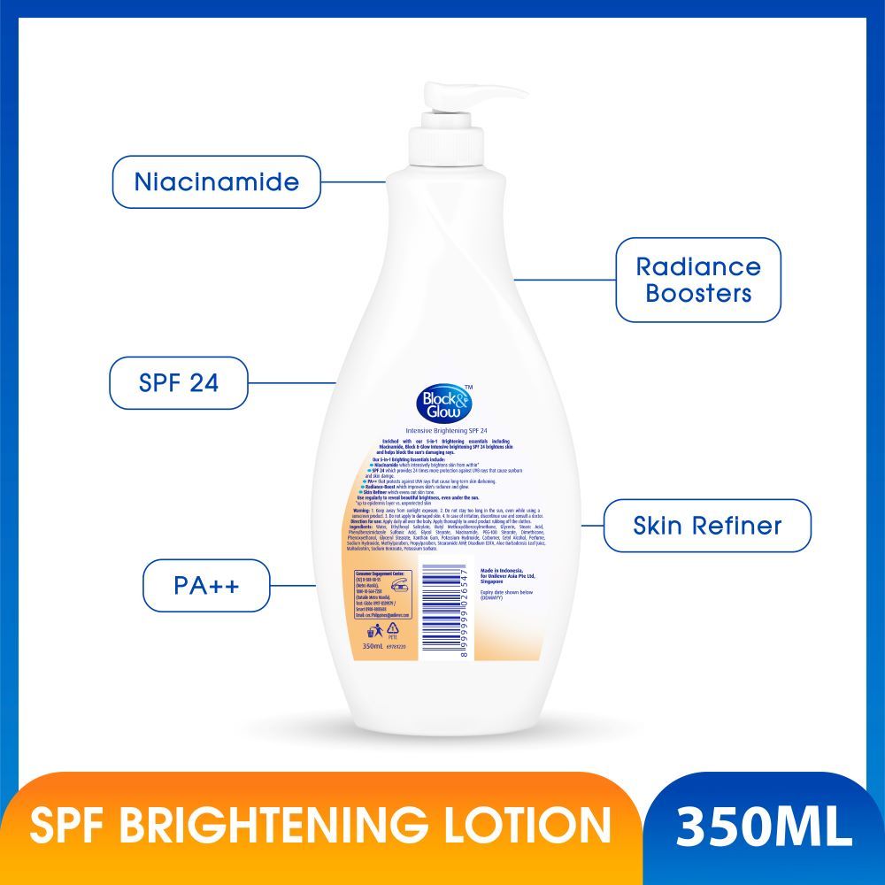 Block & Glow Intensive Brightening Lotion Spf24 Ph 350ml | Shopee ...