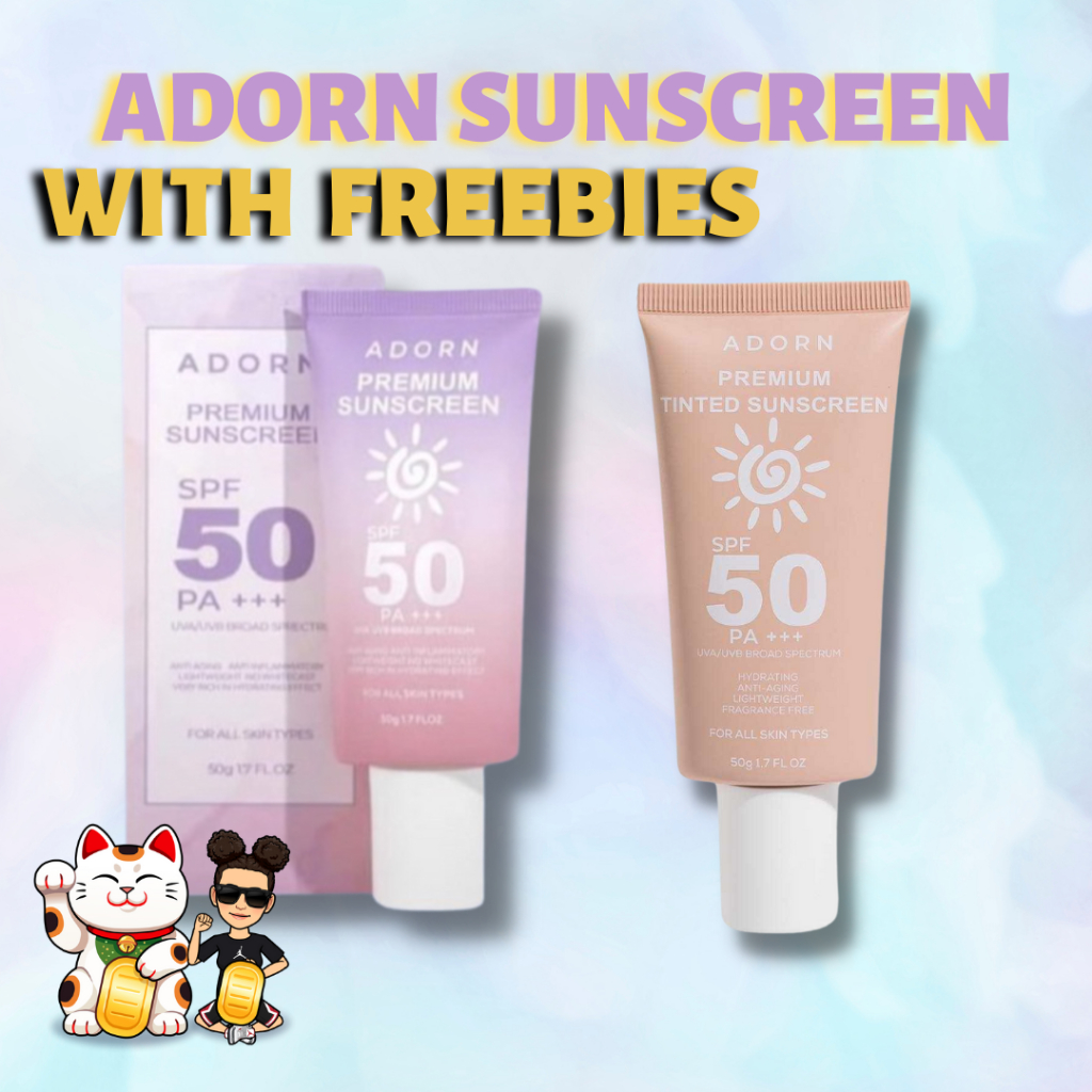 Adorn Premium Sunscreen and Tinted Face Body No White Cast Anti Aging ...