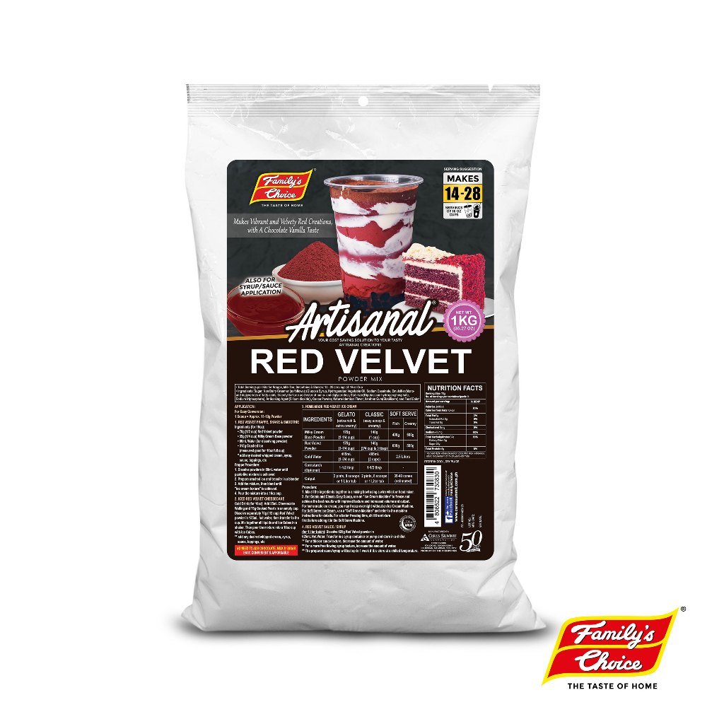 Artisanal Red Velvet Powder Mix 1Kg | Shopee Philippines