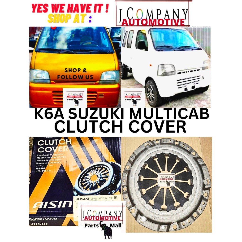 SUZUKI K6A ENGINE MULTICAB CLUTCH COVER PRESSURE PLATE AISIN | Shopee ...