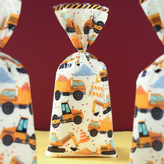 20pcs Construction Theme Candy Bag Engineering Printed Loot Bags For ...