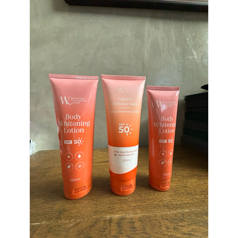 WC Natural Flawless Body Whitening Lotion New Packaging | Shopee ...