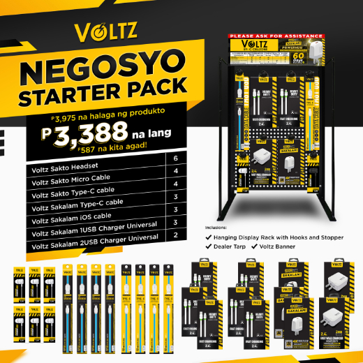 Voltz Negosyo Starter Package P3388 | Negosyo Package Chargers and ...