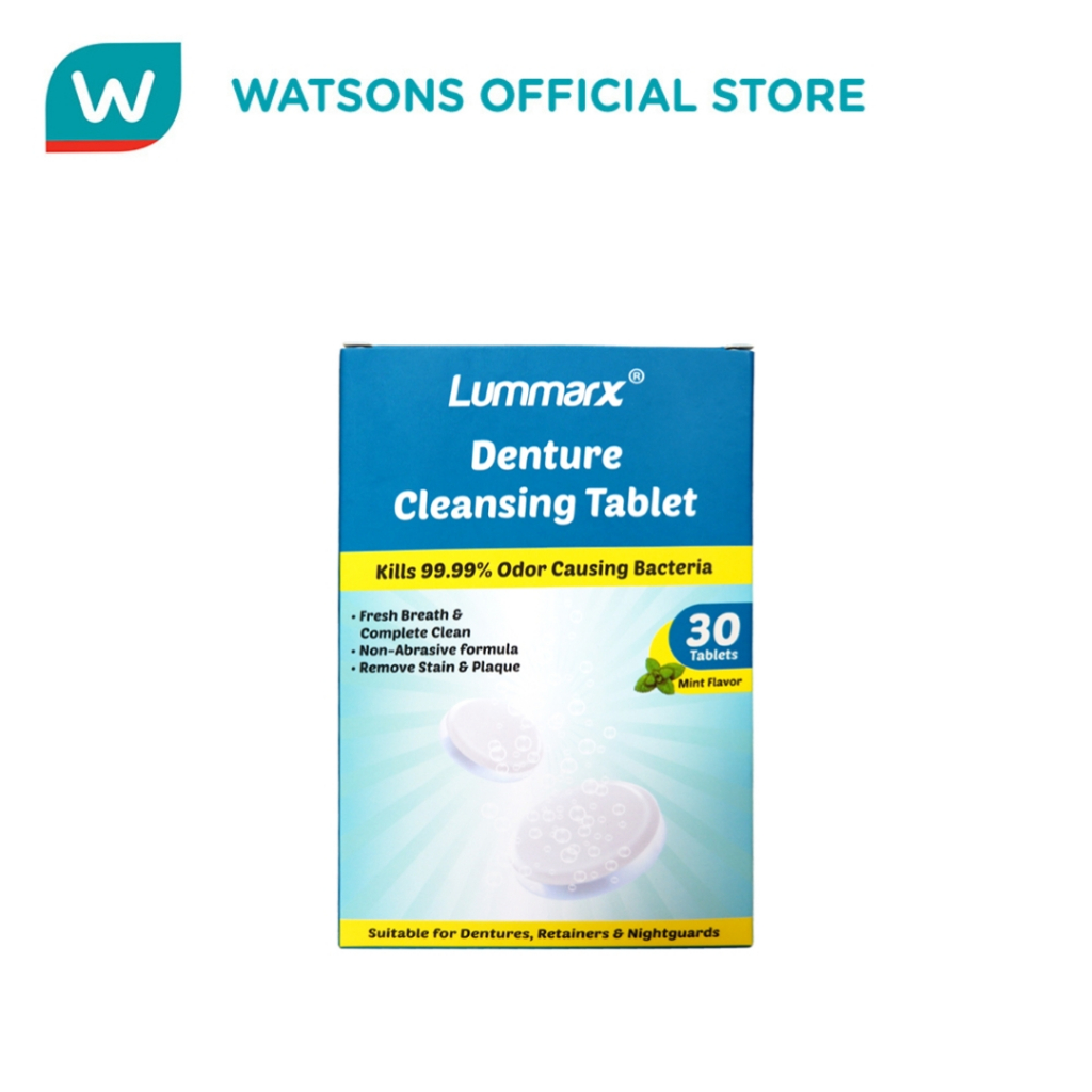 LUMMARX Denture Cleansing Tablet 30s | Shopee Philippines