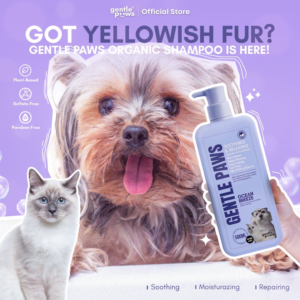 Gentle Paws plant-based organic dog shampoo cat shampoo pet shampoo for ...