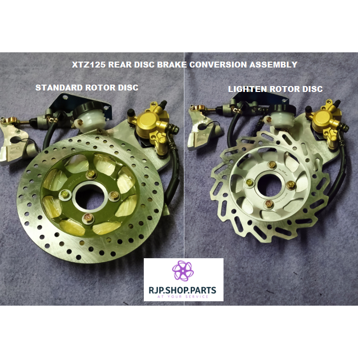 YAMAHA XTZ 125 REAR DISC BRAKE ASSY STANDARD DISC/LIGHTEN DISC | Shopee ...