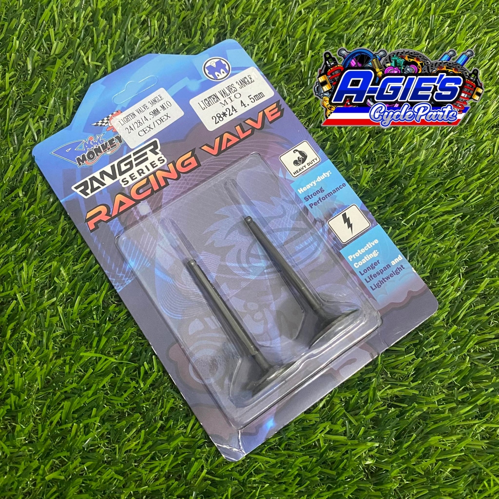 RACING MONKEY | LIGHTEN VALVE 24/28 (4 .5MM) 3 ANGLE | MIO SPORTY ...