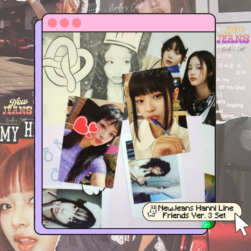 NewJeans Hanni Line Friends V3 Official Photocard Set | Shopee Philippines