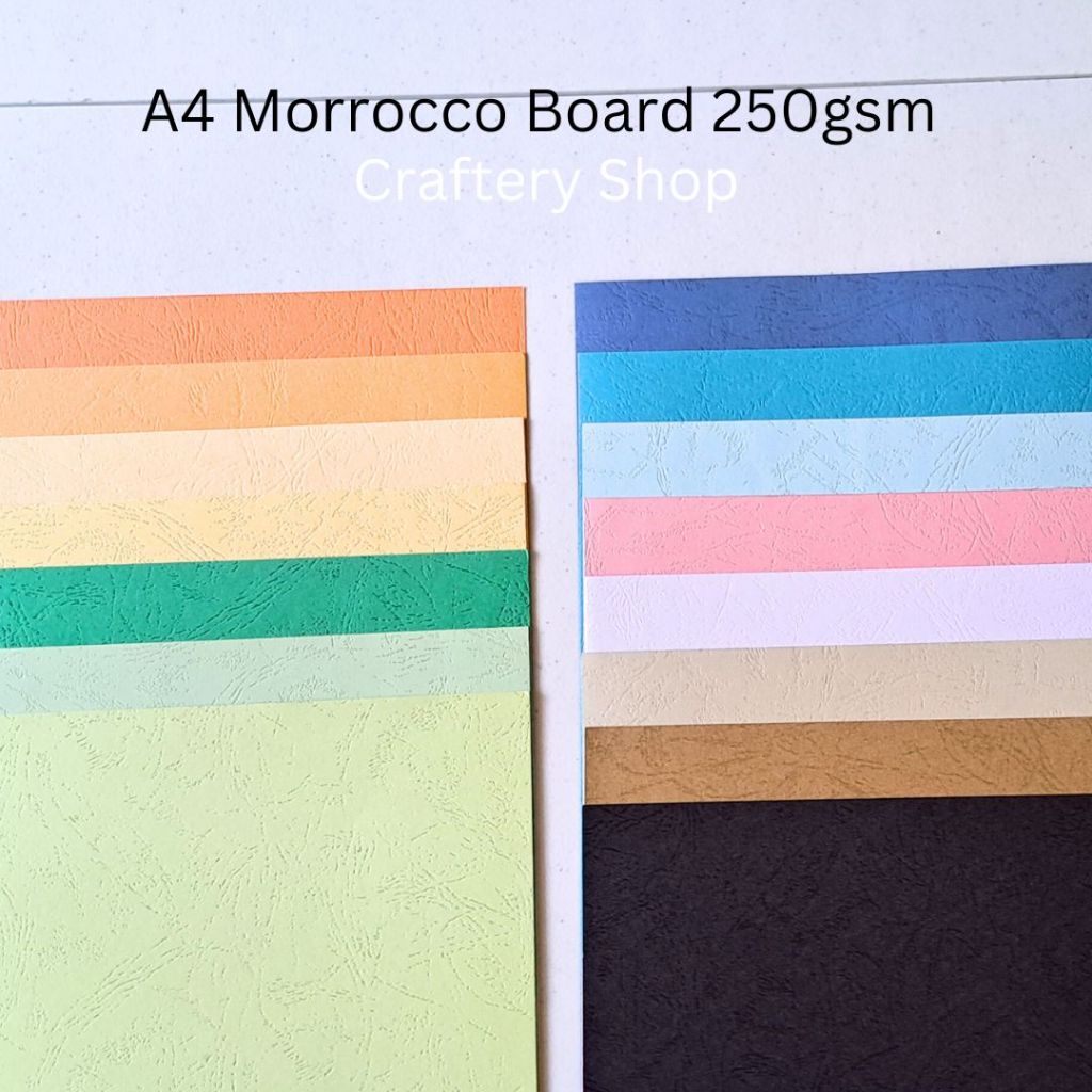 Morocco Board 250gsm 10pcs A4 size | Shopee Philippines