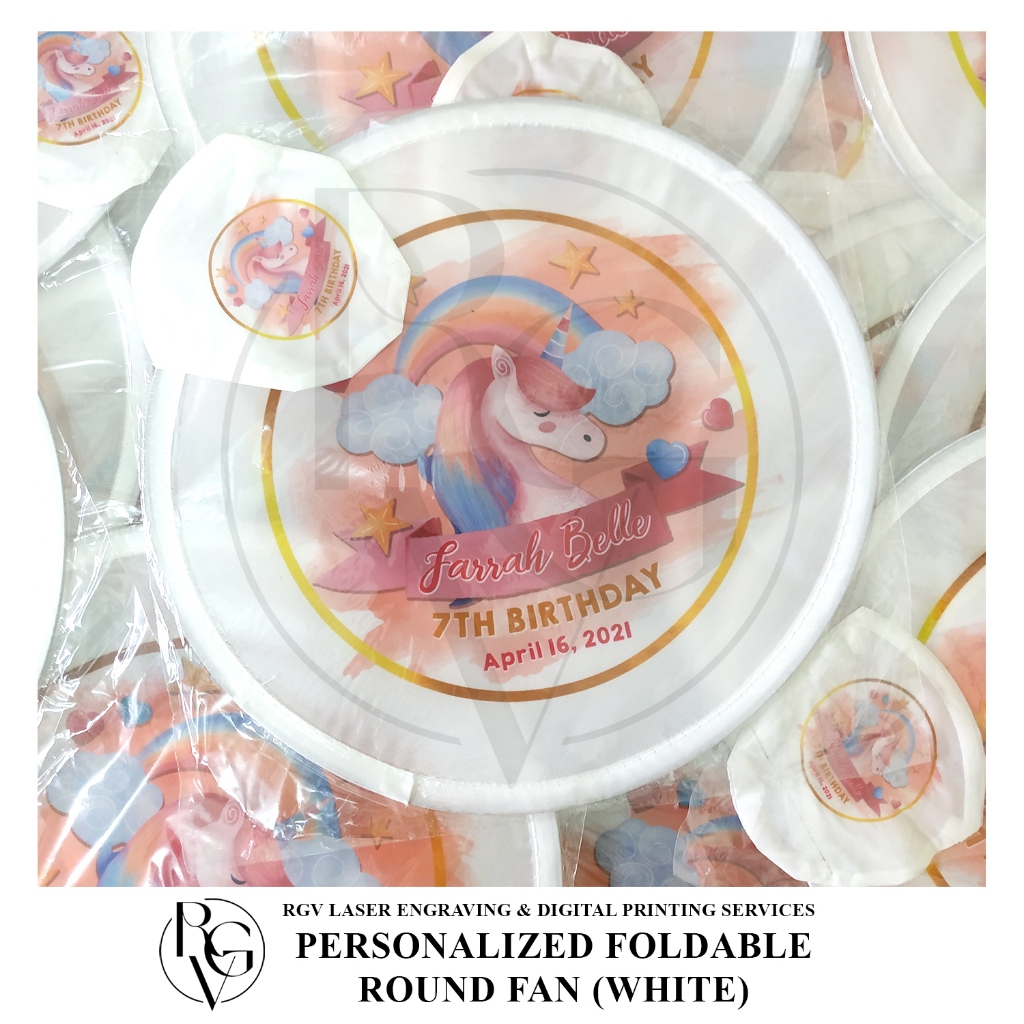 Personalized Foldable Printed Round Fan | Shopee Philippines