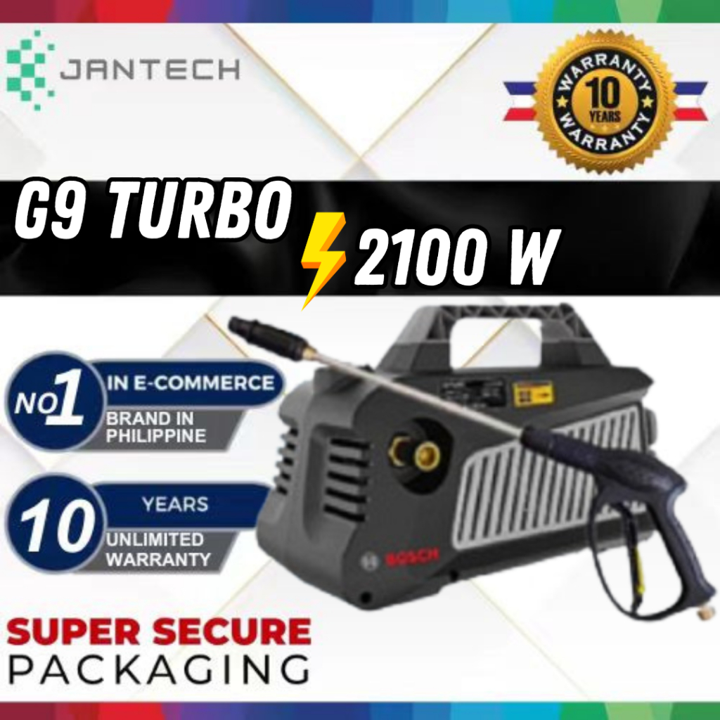 JANTECH G9 Turbo Waterjet High Pressure Cleaner Multi-Function Handheld Car Wash Super Power ...