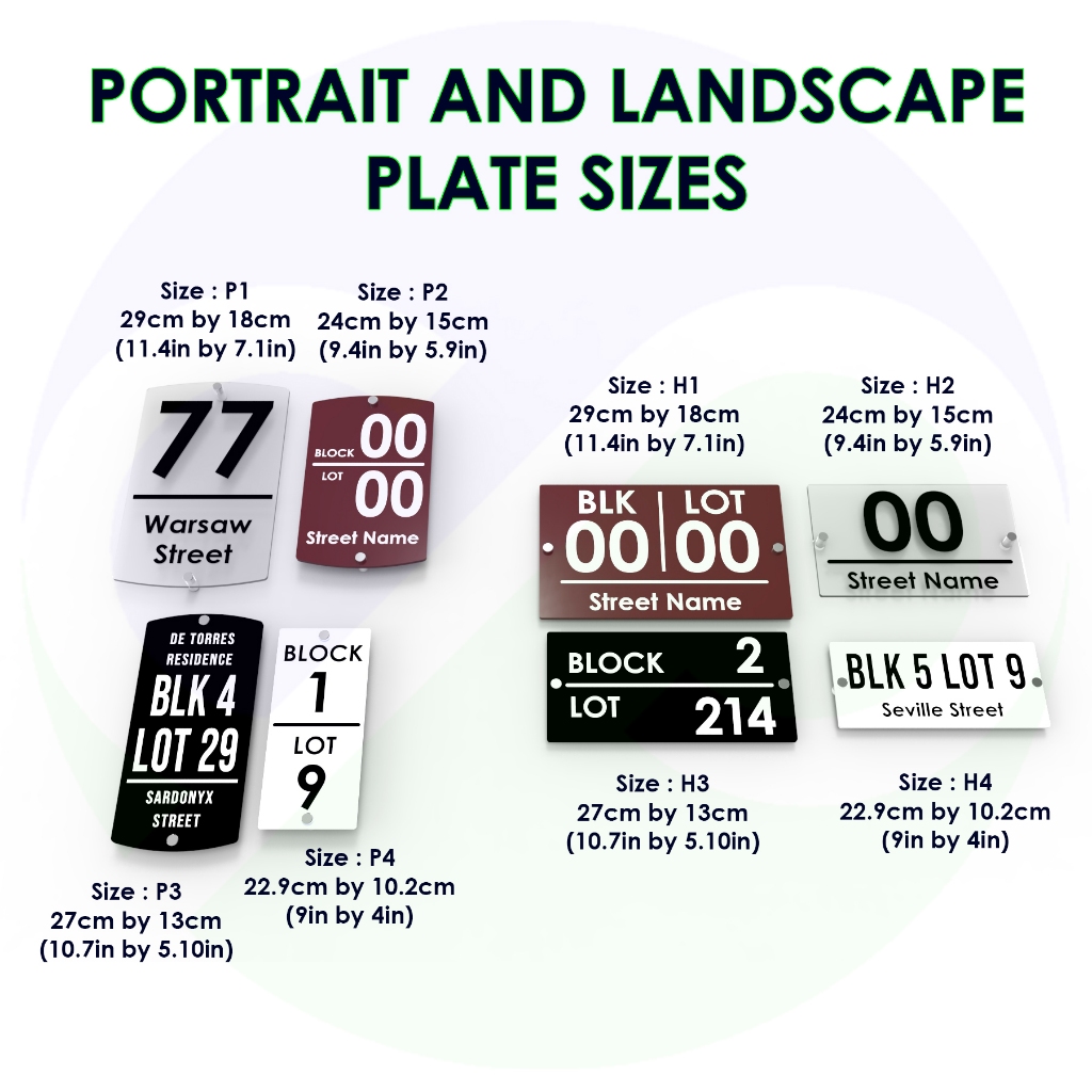 Custom House Address Plate Home Number Plate Block Lot 5mm Thick ...