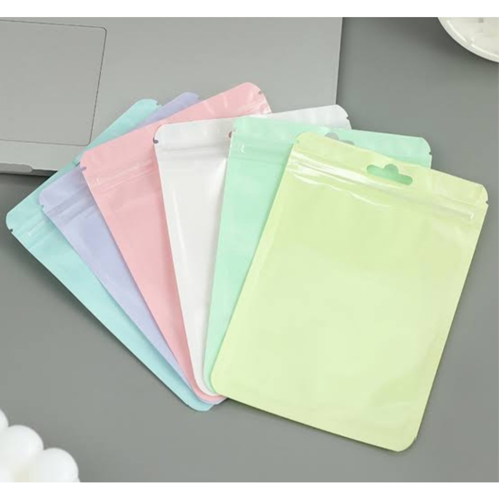 Macaron Color Cute Zip lock Bag 10 pcs | Shopee Philippines
