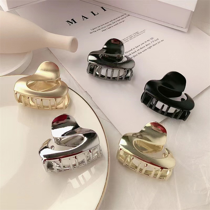 (Abbpo) Y064# Korean Irregular metal clip Women's back hair clip Small ...