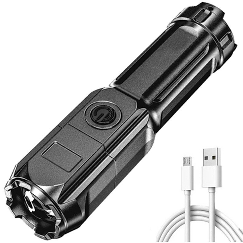 Powerful Flashlight Rechargeable Tactical LED Flashlight Torch Lantern ...