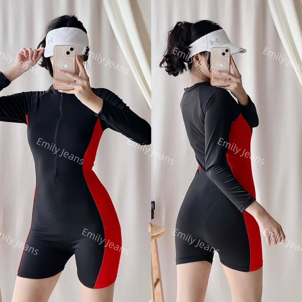 EMILY Rash Guard One Piece Swimsuits Summer Outfit New Trend 10968 ...