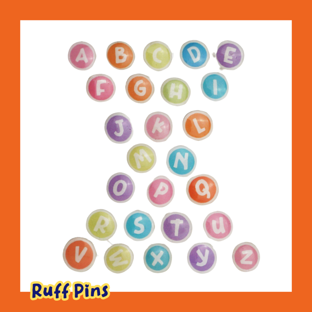 Ruffsack Ruff Resin Pins for Accessories - Button Letters | Shopee Philippines