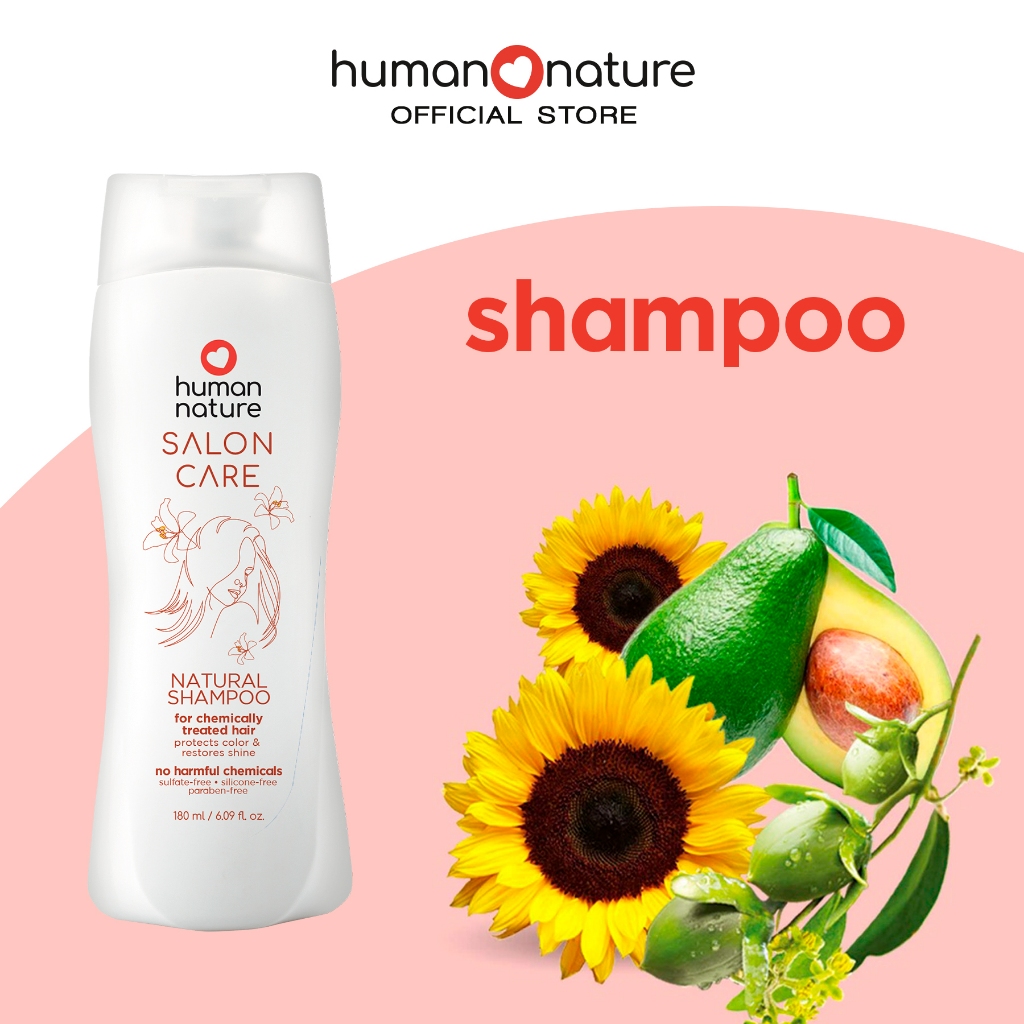 Human Nature Salon Care Natural Shampoo (No Harmful Chemicals) | Shopee ...