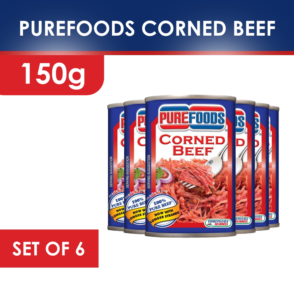 Purefoods Corned Beef (150g) Set of 6 | Shopee Philippines