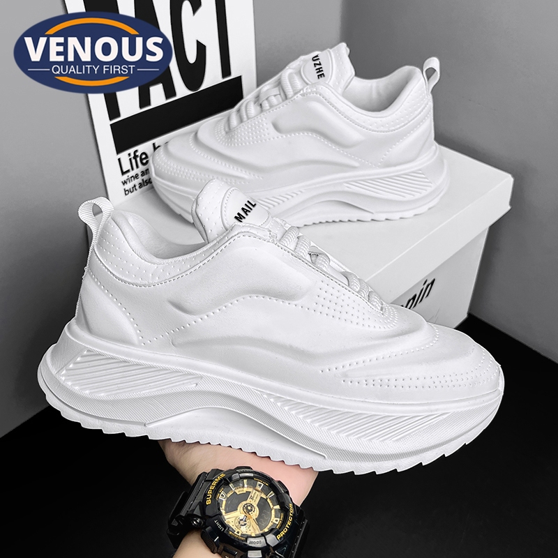 【Venous】2024 White Chunky Shoes for Men Original Casual Sneakers for ...