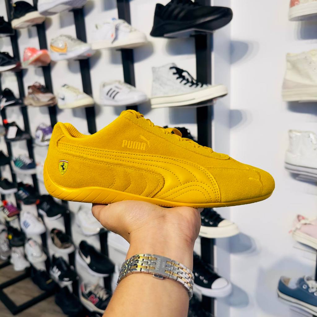 ORIGINAL Ferrari Speedcat Scuderia Mustard | Shopee Philippines