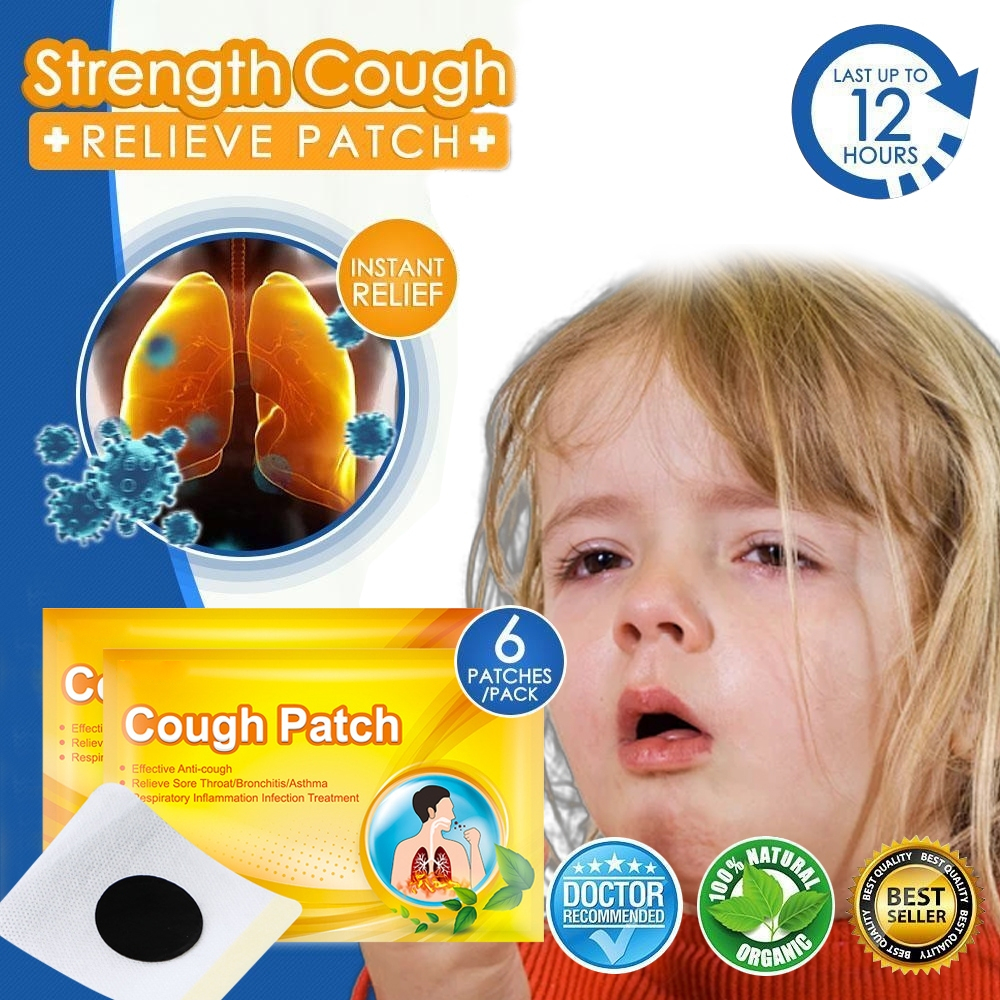 No Cough Organic Herbal Relief Patch Original For Baby Adult Cough ...