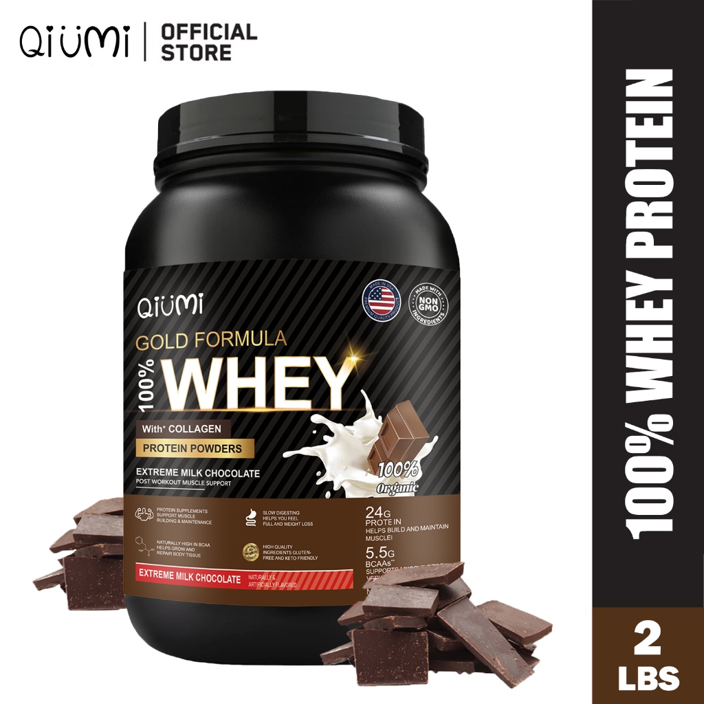 QIUMI Gold Standard Whey Protein Powder Fast Absorption Post-Workout ...