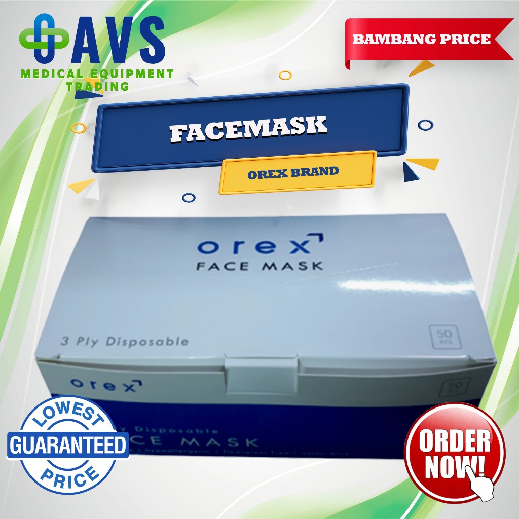 OREX 3 FLY Disposable Face Mask 50pcs | Shopee Philippines