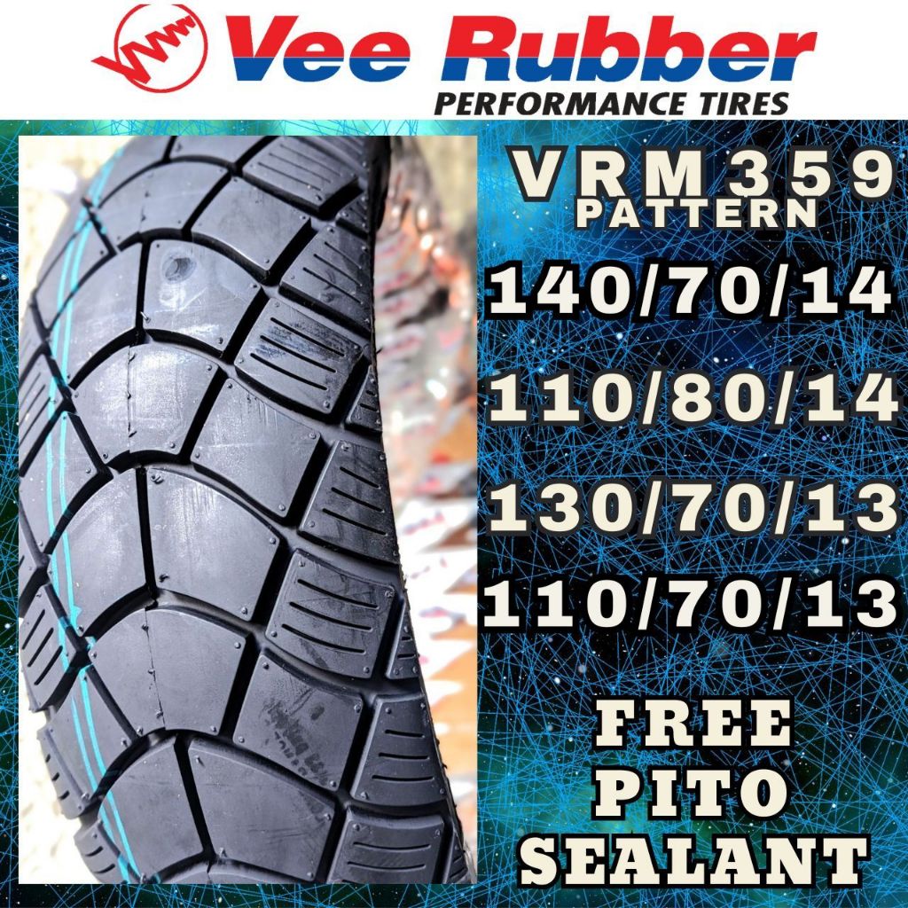 VEE RUBBER 110/70-13 130/70-13 110/80-14 140/70-14 NMAX AEROX DUAL ...
