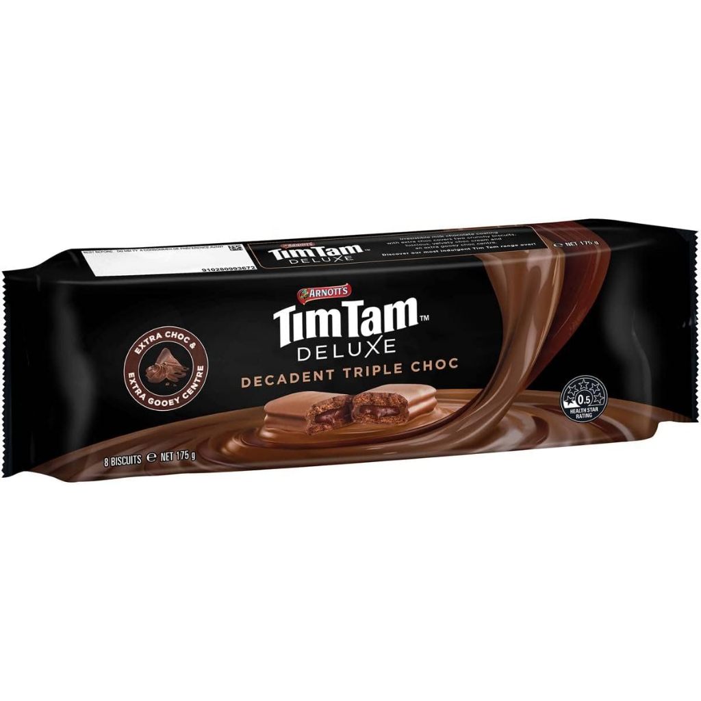 Arnott's Tim Tam Deluxe Decadent Triple Choc Chocolate Biscuits 175g ...