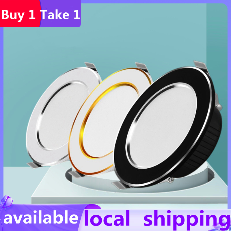 Pin Lights LED Tricolor Pin Light Black 3 Color Recessed Ceiling Light ...