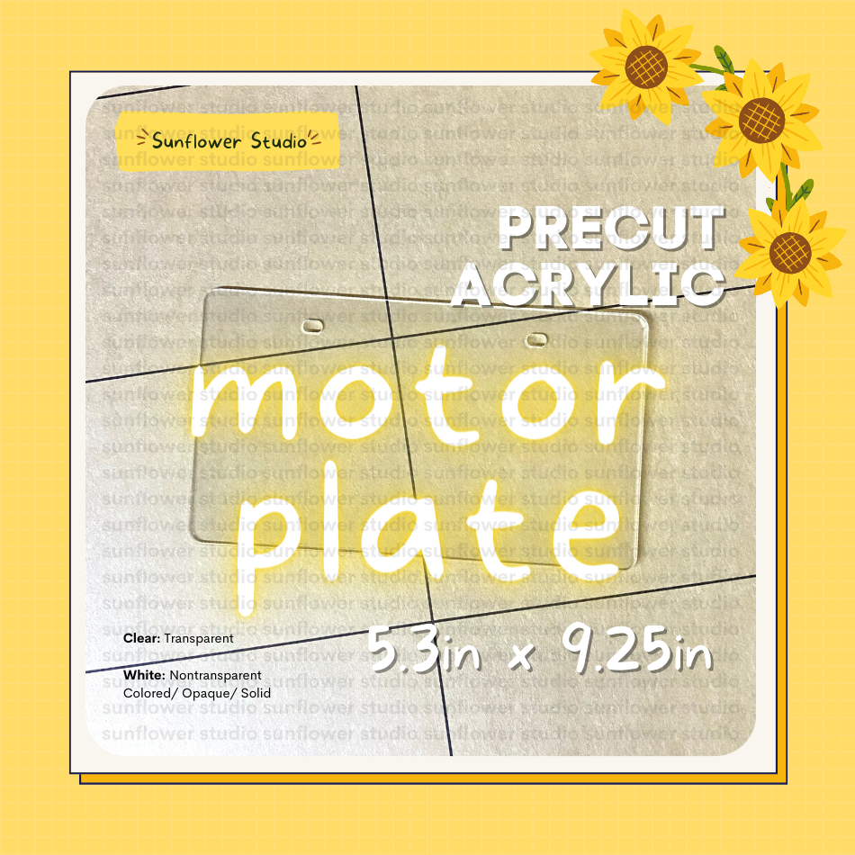 [BUY50,FREE1] Acrylic Motor Plate LTO 2021 Standard MC Plate 9.25in x 5 ...