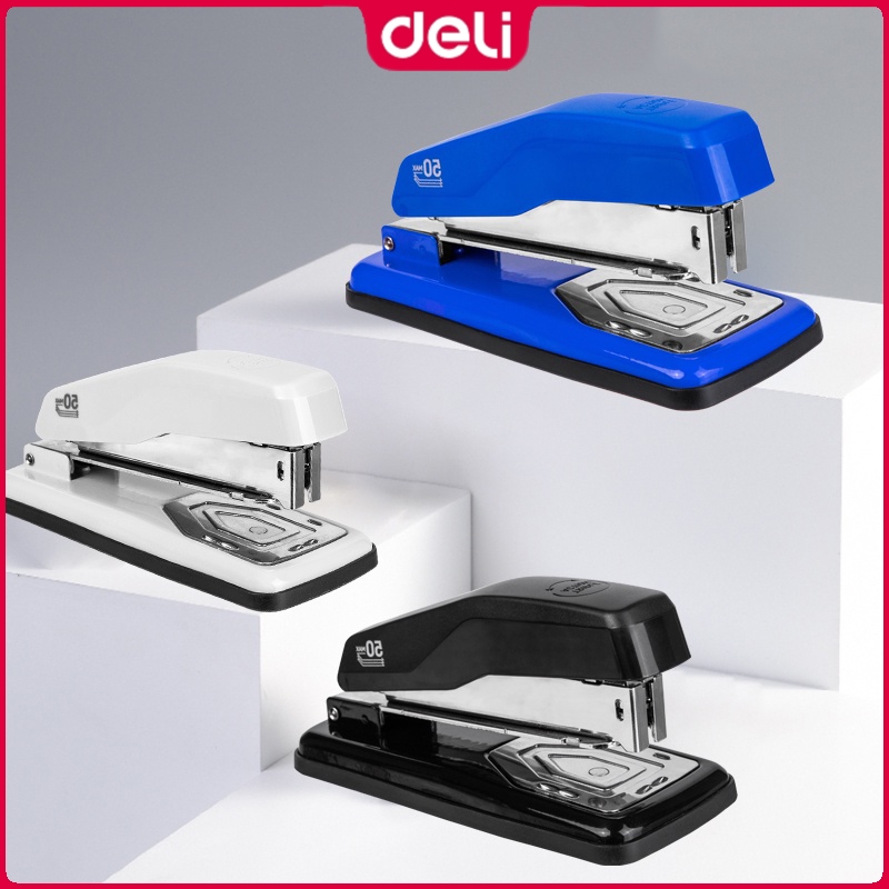 Deli Rotary Stapler Portable School Office Supplies E0414S | Shopee ...