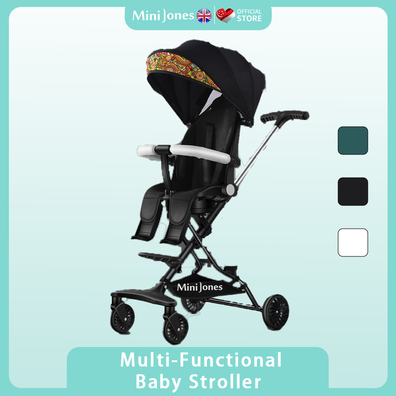 MiniJones Multi-Functional Baby Stroller 360 ° Rotate Simple Folding ...