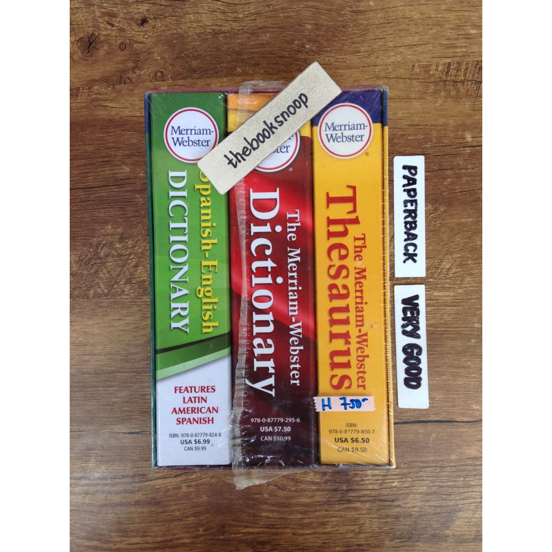 Merriam-Webster Dictionary/Thesaurus language for english books ...