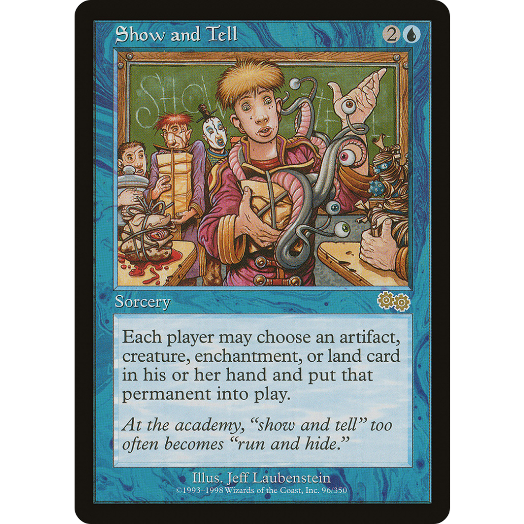 Show and Tell usg-96 Top Ratings Proxy (sticker is already on card) MTG ...
