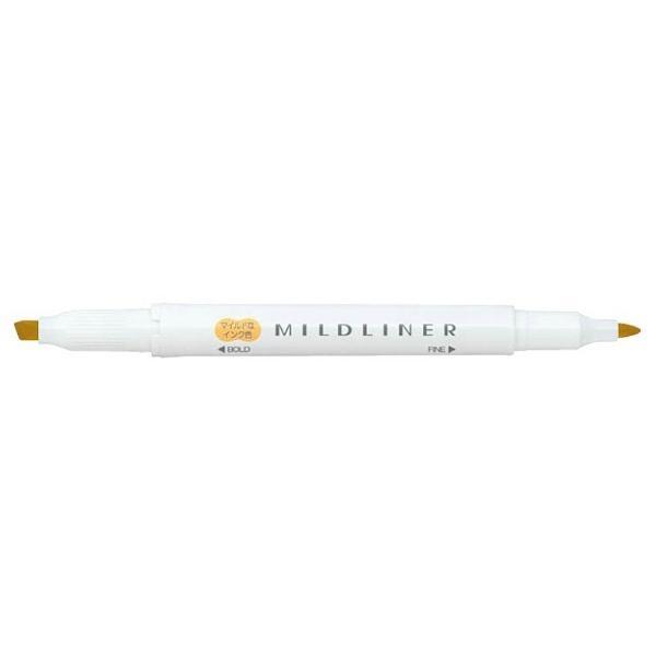 Zebra Mildliner MILD GOLD Double-Ended Highlighter | Shopee Philippines