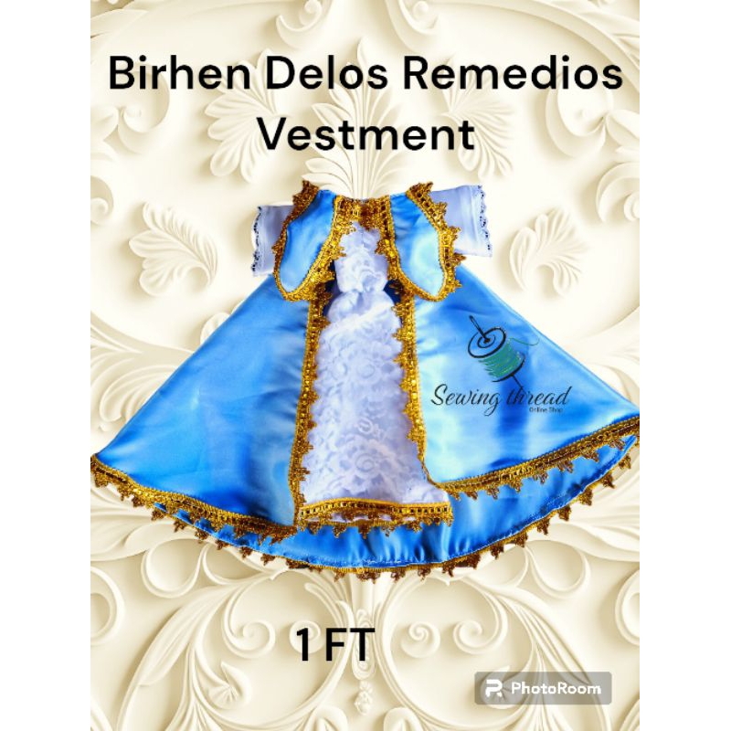 1 Feet Simple Vestment/ Mama Mary Vestment Good for 1Feet Image/ Damit ...