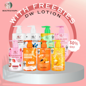 DW Papaya Lotion W/ Gluta Acid And Papaya Extract 300ml and DW Milk ...