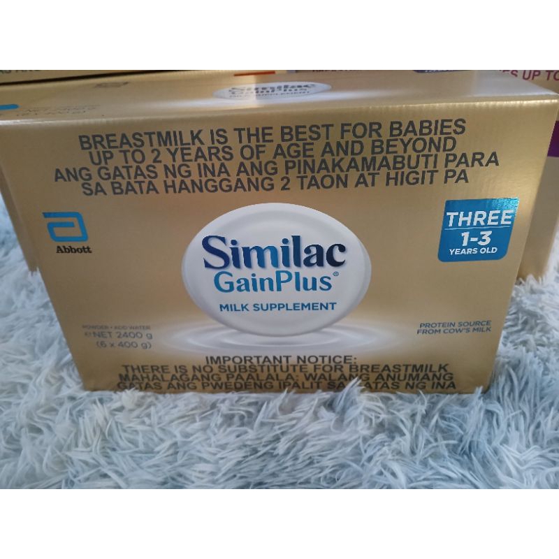 Similac Gain Plus 2.4kg (1-3yrs) | Shopee Philippines