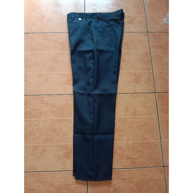 Pants navy blue, black and white semi baston makapal | Shopee Philippines