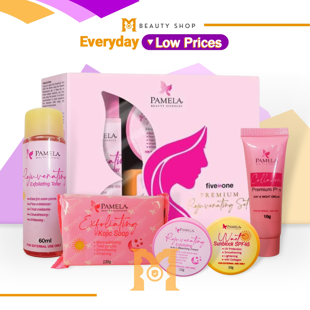 Pamela Premium Rejuvenating PINK Set 5in1 & Retails | Shopee Philippines