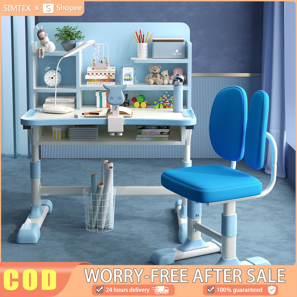 Kid Student Study Table With Book Shelf / Children Desk Home / Child ...