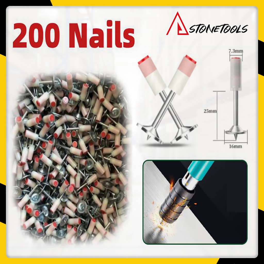 【COD】200PCS Nails Fits Manual Tufting Gun Steel Rivet Tool Concrete ...