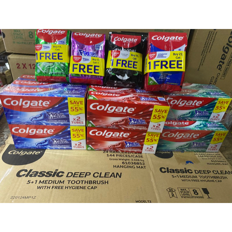 Colgate Fresh Confidence Toothpaste 2 x 120g Twin Pack/11+1 Twin Sa ...